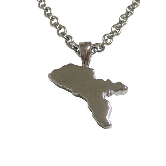 Kiola Designs | Jewelry | Moldova Map Shape Pendant Unisex Necklace | Poshmark